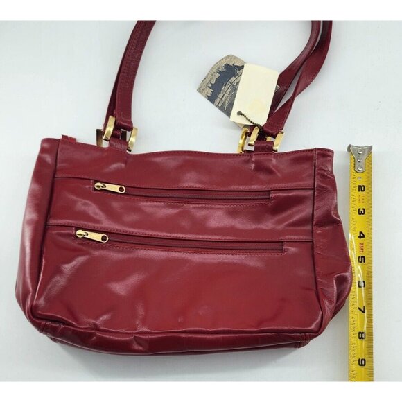 SAS | Bags | New Vtg Sas Diane Leather Shoulder Bag Double Straps Front ...
